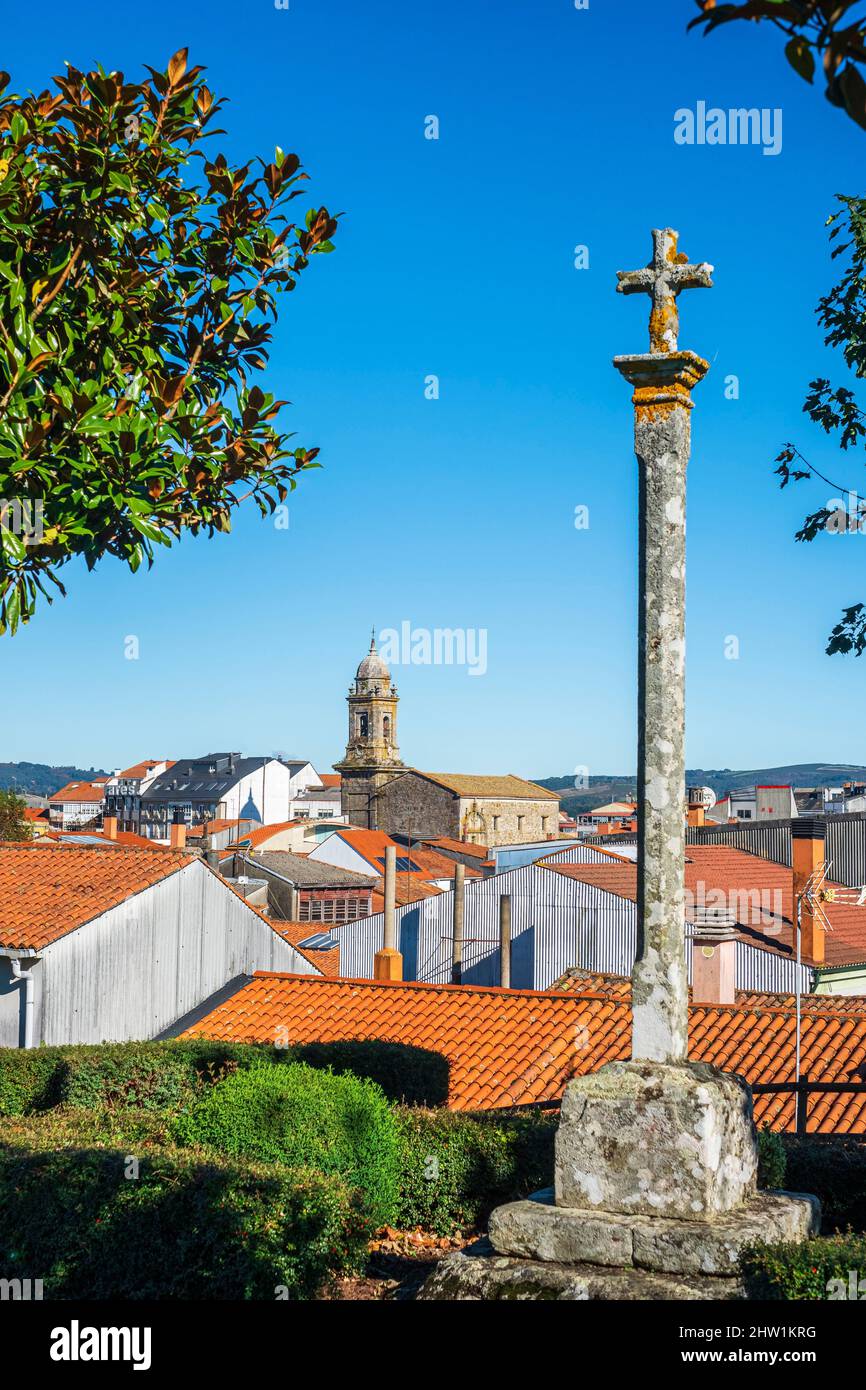 Spain, Galicia, Melide, stage on the Camino Franc?s, Spanish route of ...