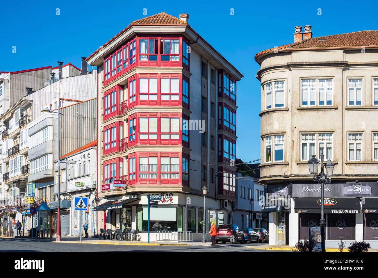 Spain, Galicia, Melide, stage on the Camino Franc?s, Spanish route of ...