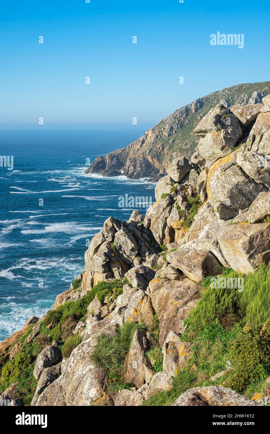 Spain, Galicia, Finisterre (Fisterra), final destination of the ...