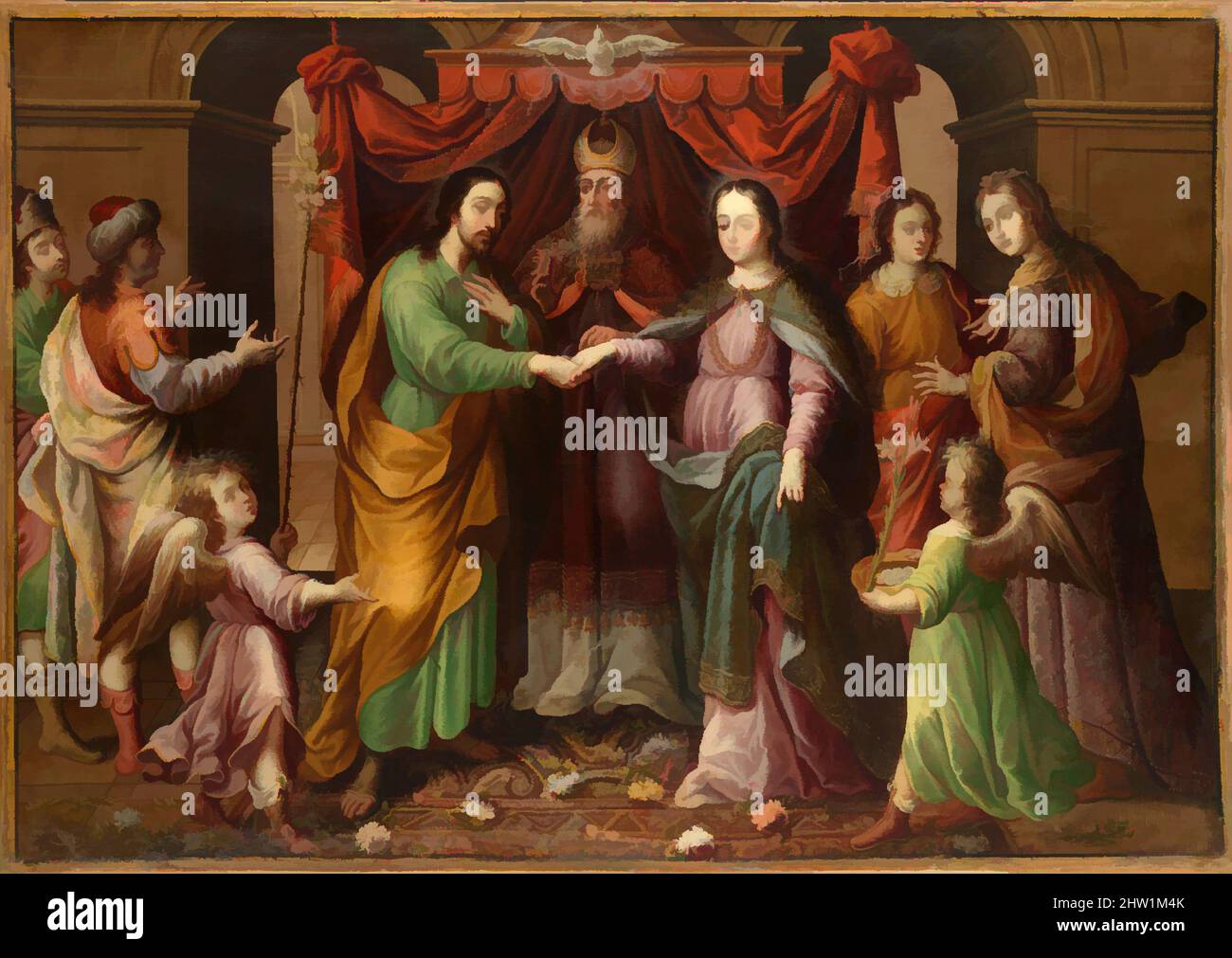 Art inspired by The Marriage of the Virgin, ca. 1690, Made in Mexico ...