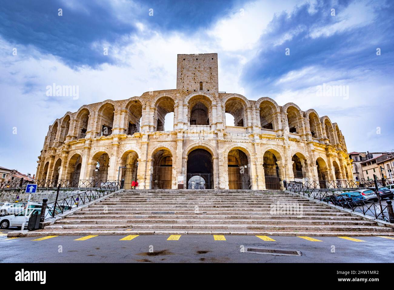 France, Bouches du Rhone, Arles, the Arenas, Roman Amphitheatre of 80 ...