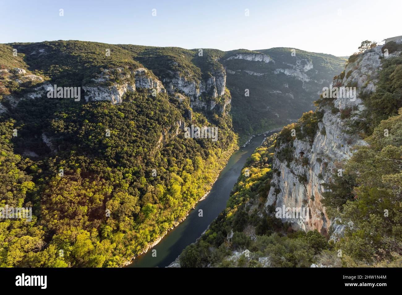 France, Ardeche, Vallon Pont d'Arc, The gorges of the Ardeche (National ...