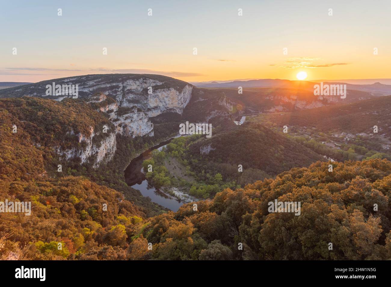 France, Ardeche, Vallon Pont d'Arc, The gorges of the Ardeche (National ...