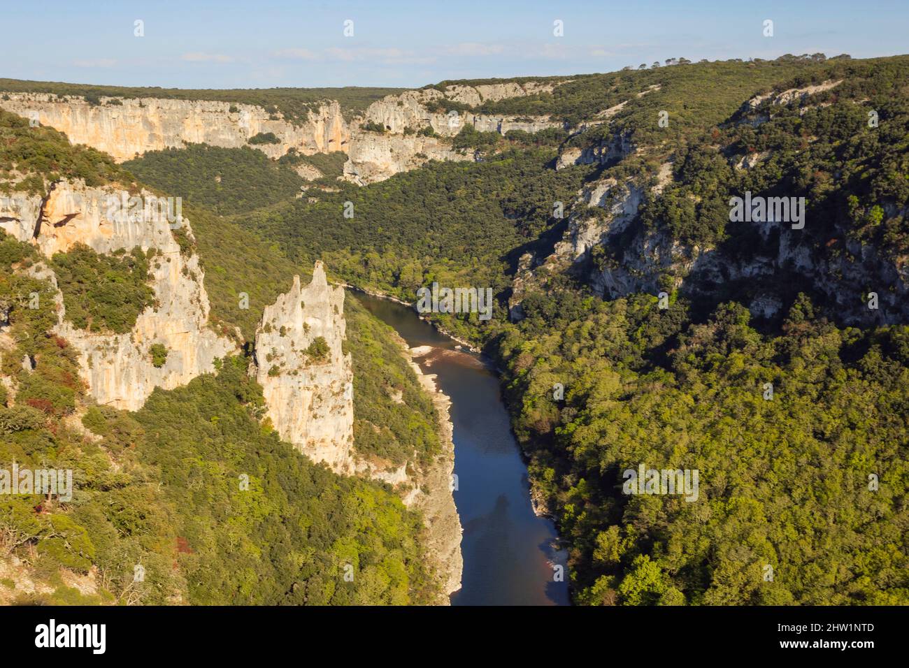 France, Ardeche, Vallon Pont d'Arc, The gorges of the Ardeche (National ...