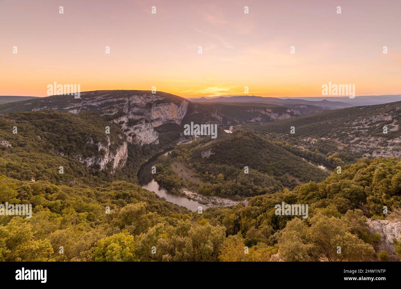 France, Ardeche, Vallon Pont d'Arc, The gorges of the Ardeche (National ...