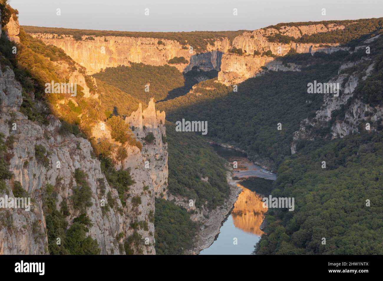 France, Ardeche, Vallon Pont d'Arc, The gorges of the Ardeche (National ...