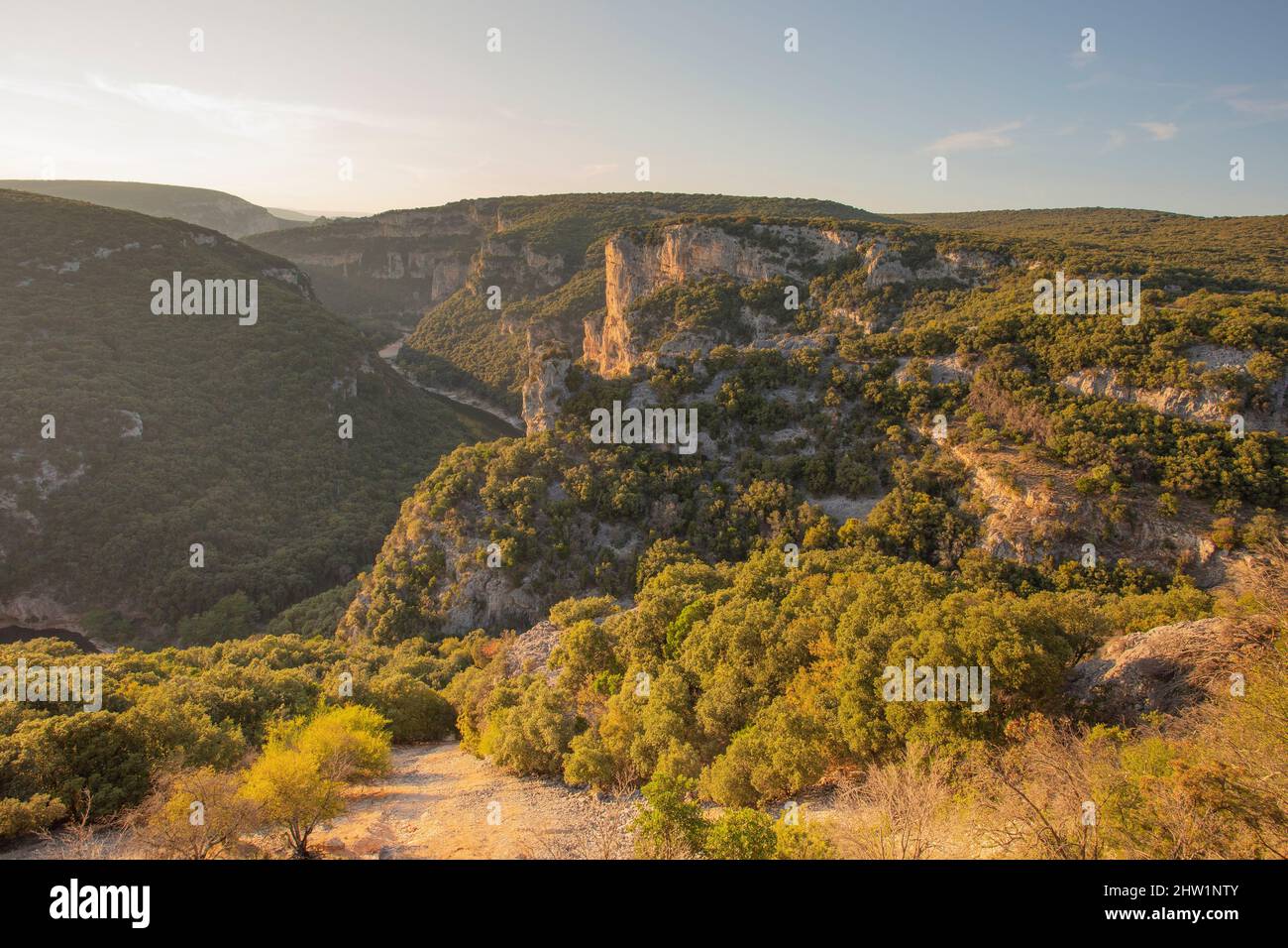 France, Ardeche, Vallon Pont d'Arc, The gorges of the Ardeche (National ...
