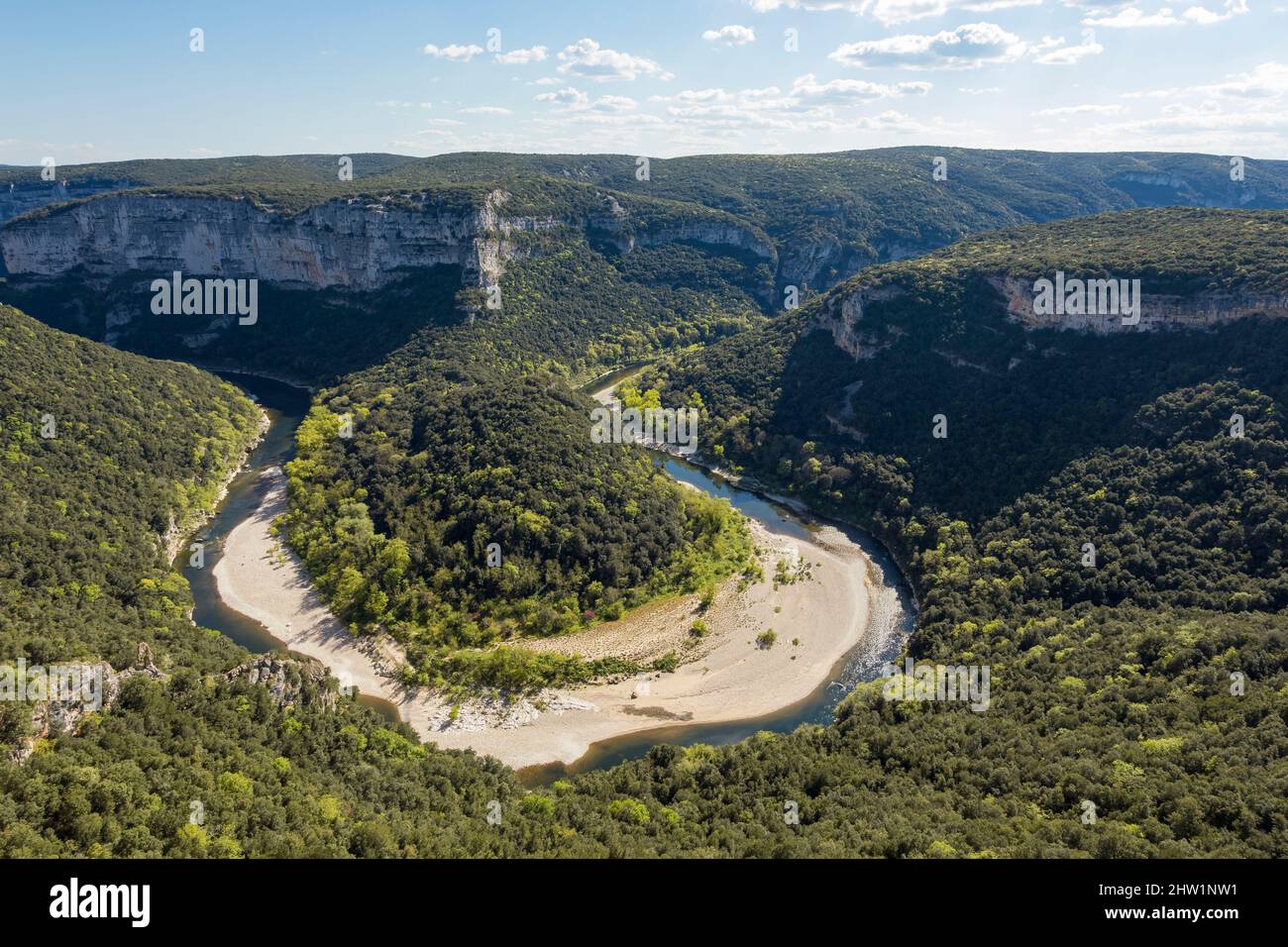France, Ardeche, Vallon Pont d'Arc, The gorges of the Ardeche (National ...