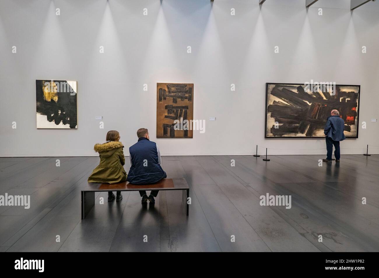 France, Aveyron, Rodez, the Soulages Museum, designed by the Catalan ...