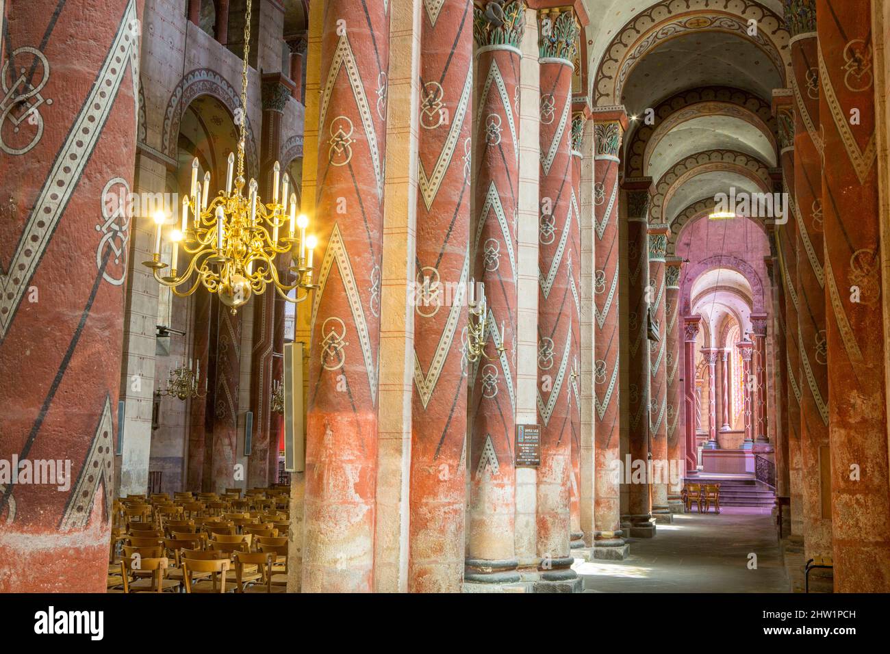 France, Haute Loire, Brioude, the Basilica of Saint-Julien de Brioude ...