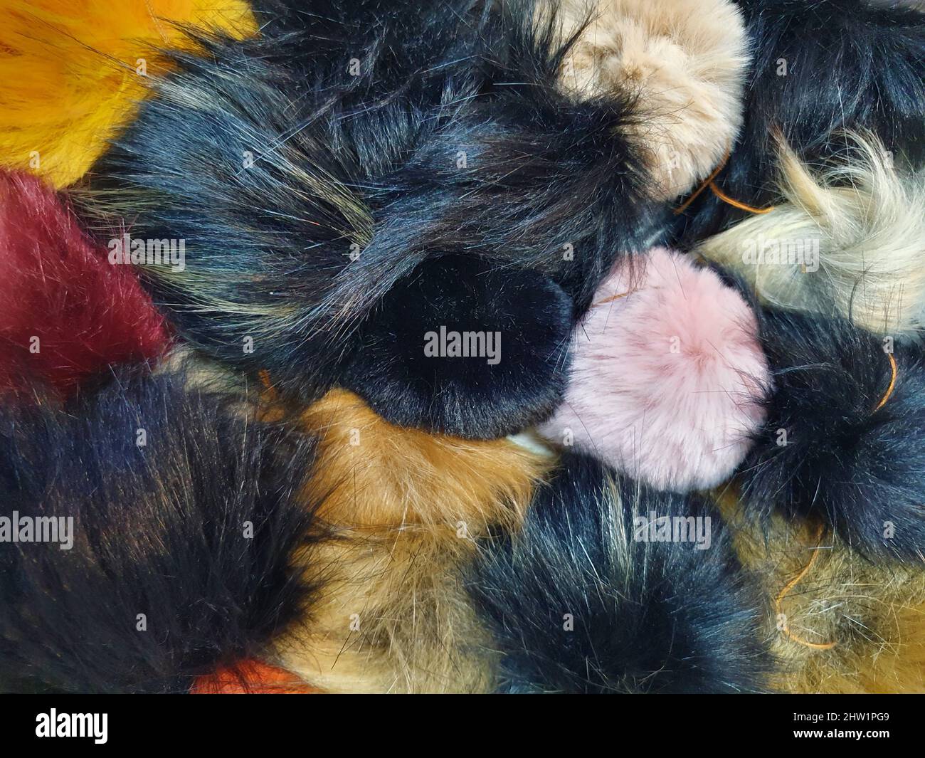 The intertwined colored fur patterns Stock Photo - Alamy