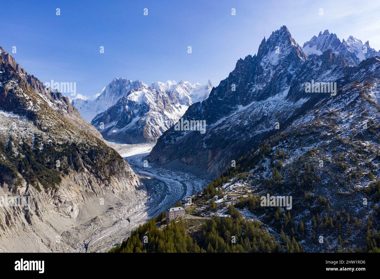 France, Chamonix-Mont Blanc, Haute-Savoie (74), Montenvers train ...