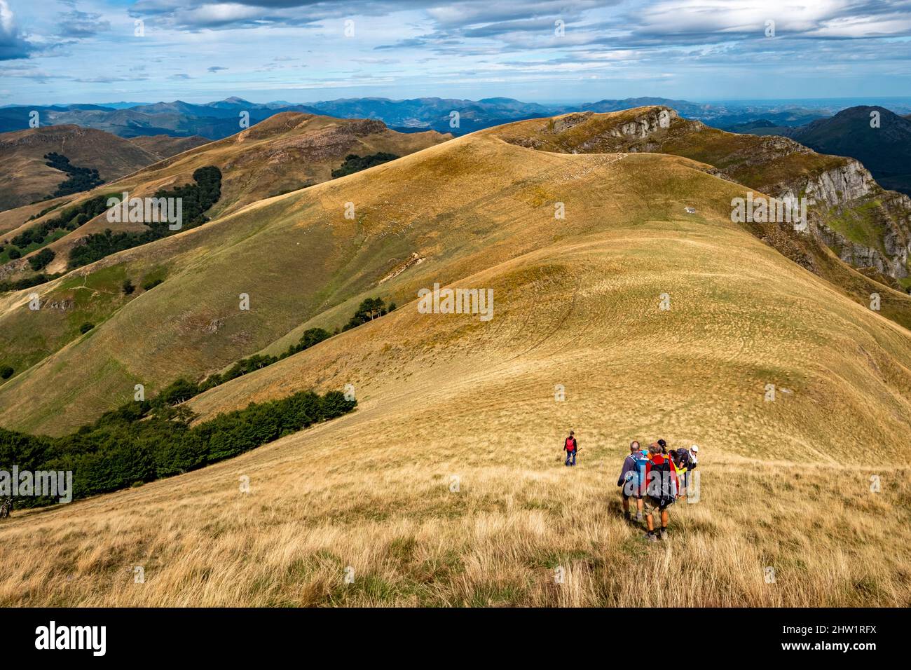 France, Pyrenees Atlantiques, the french Basque country, hiking near ...