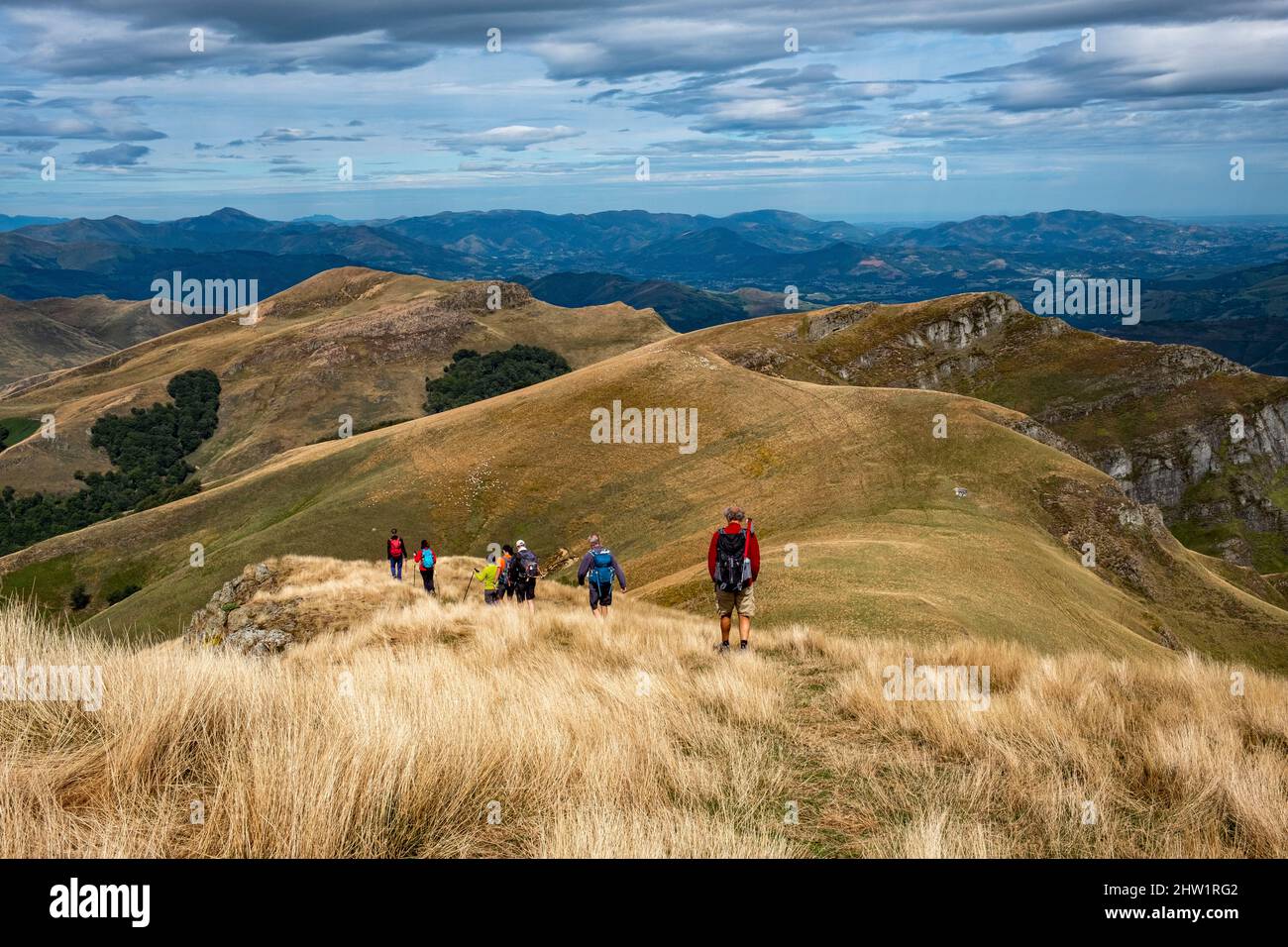 France, Pyrenees Atlantiques, the french Basque country, hiking near ...