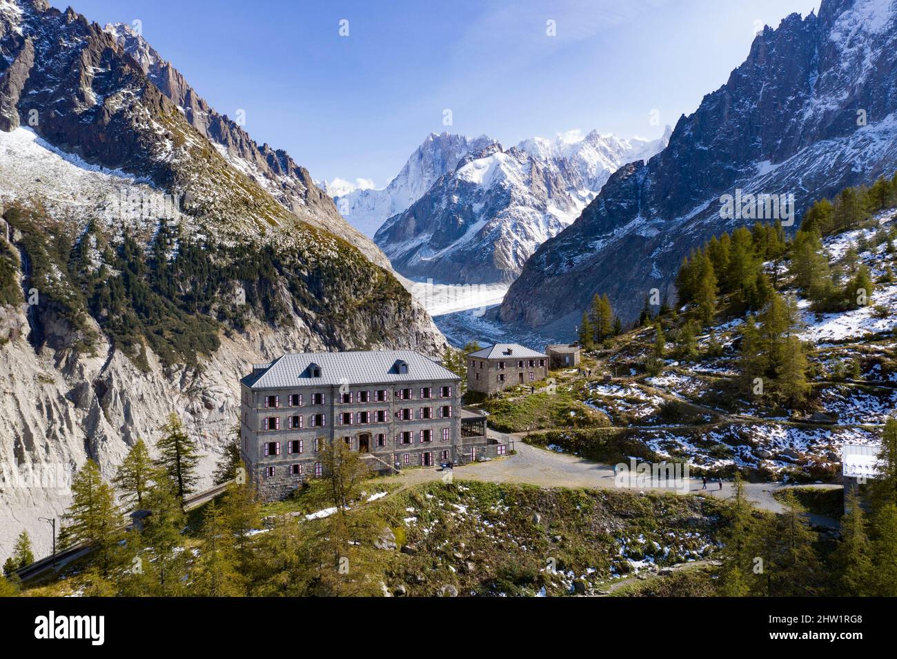 France, Chamonix-Mont Blanc, Haute-Savoie (74), Montenvers train ...