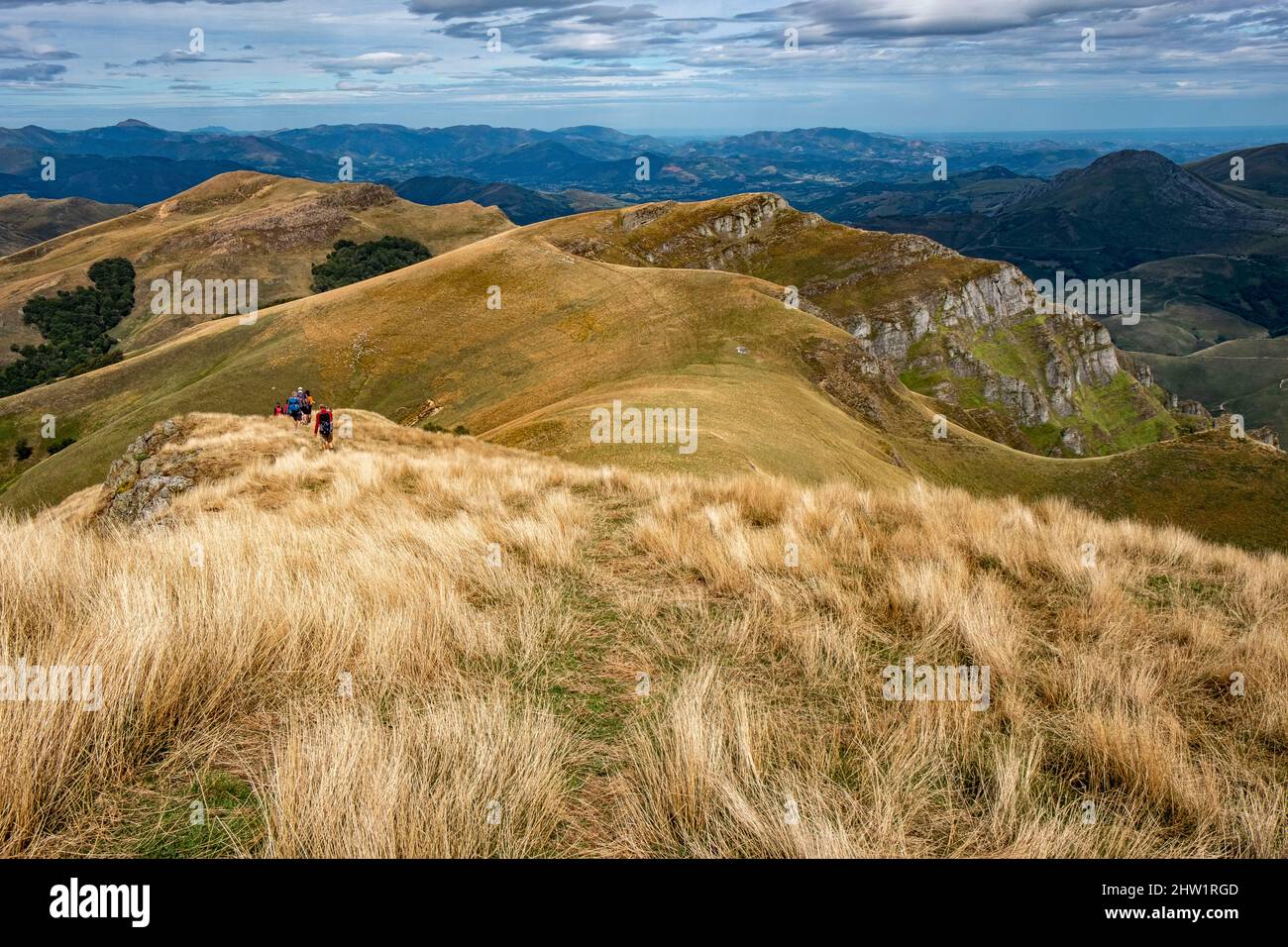 France, Pyrenees Atlantiques, the french Basque country, hiking near ...