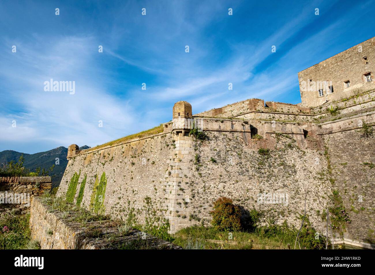 France, Pyrenees Orientales, Le perthus, Vauban fort of Bellegarde ...