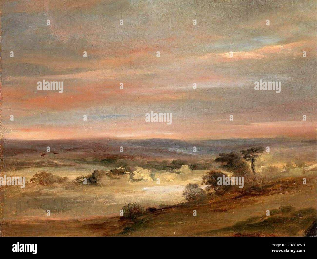 Vintage painting by john constable Stock Photo - Alamy