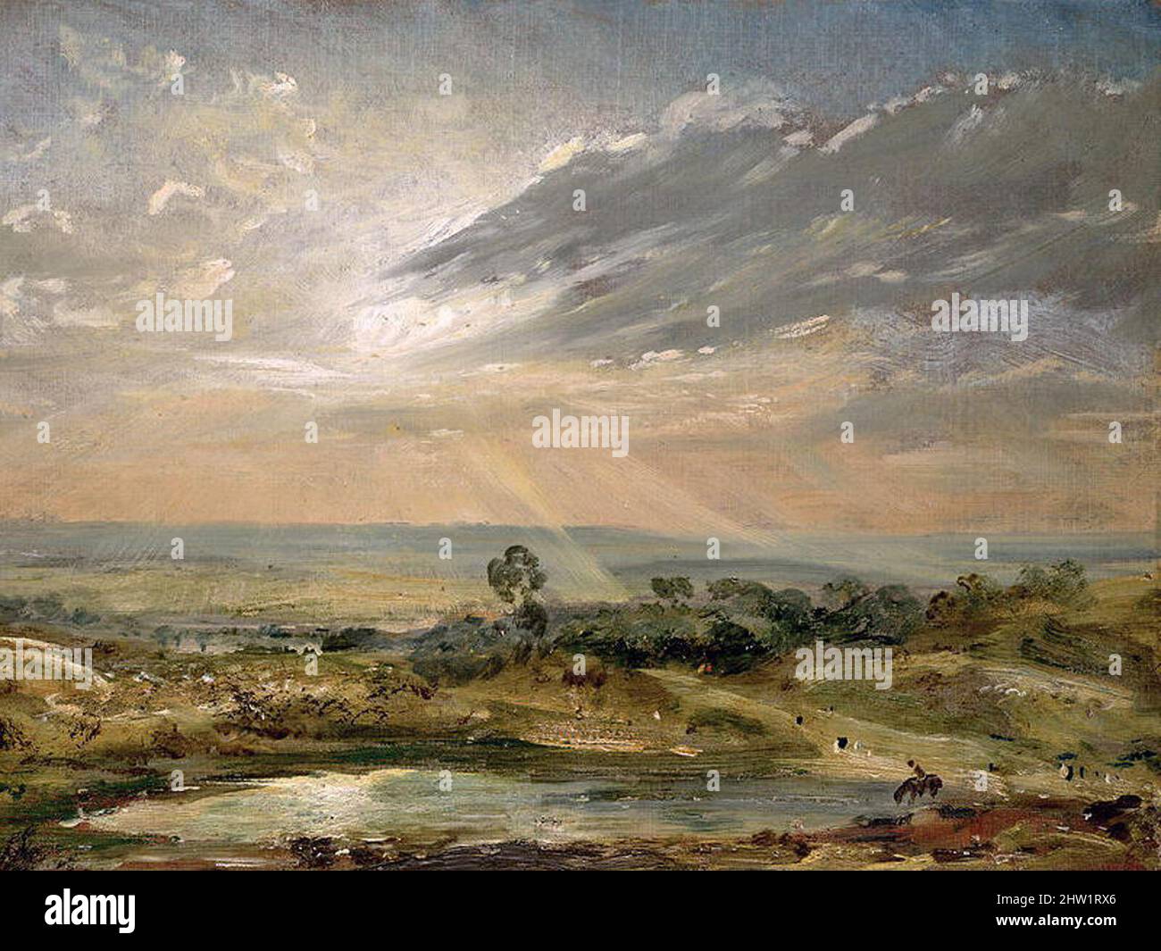 Vintage painting by john constable Stock Photo - Alamy