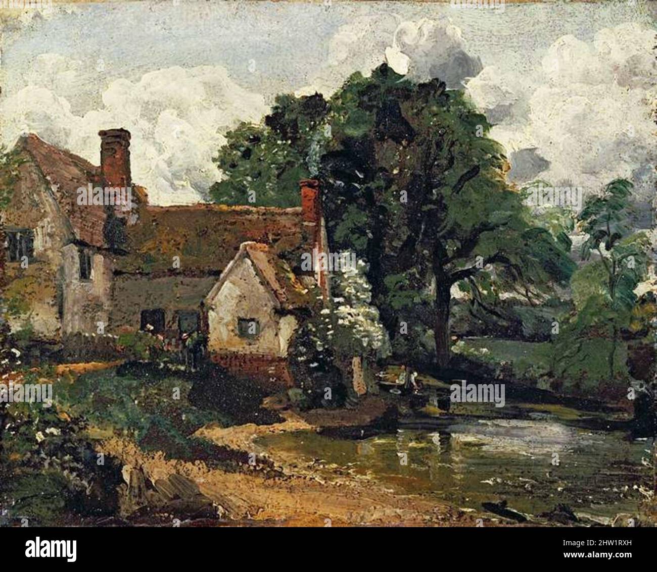 Vintage painting by john constable Stock Photo - Alamy