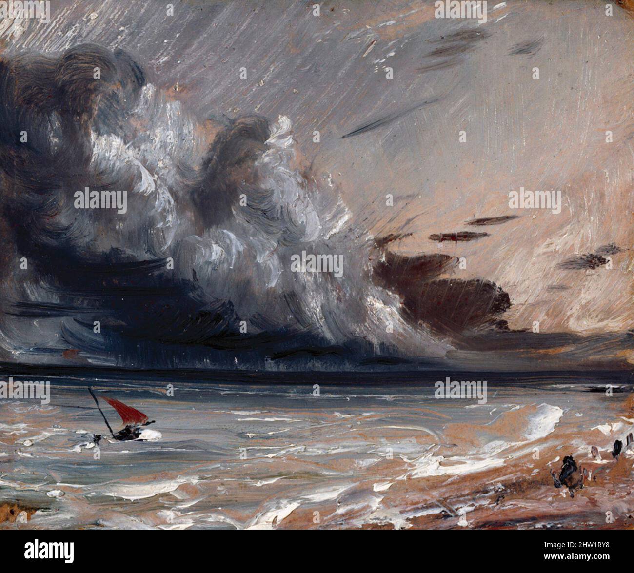 Vintage painting by john constable Stock Photo - Alamy