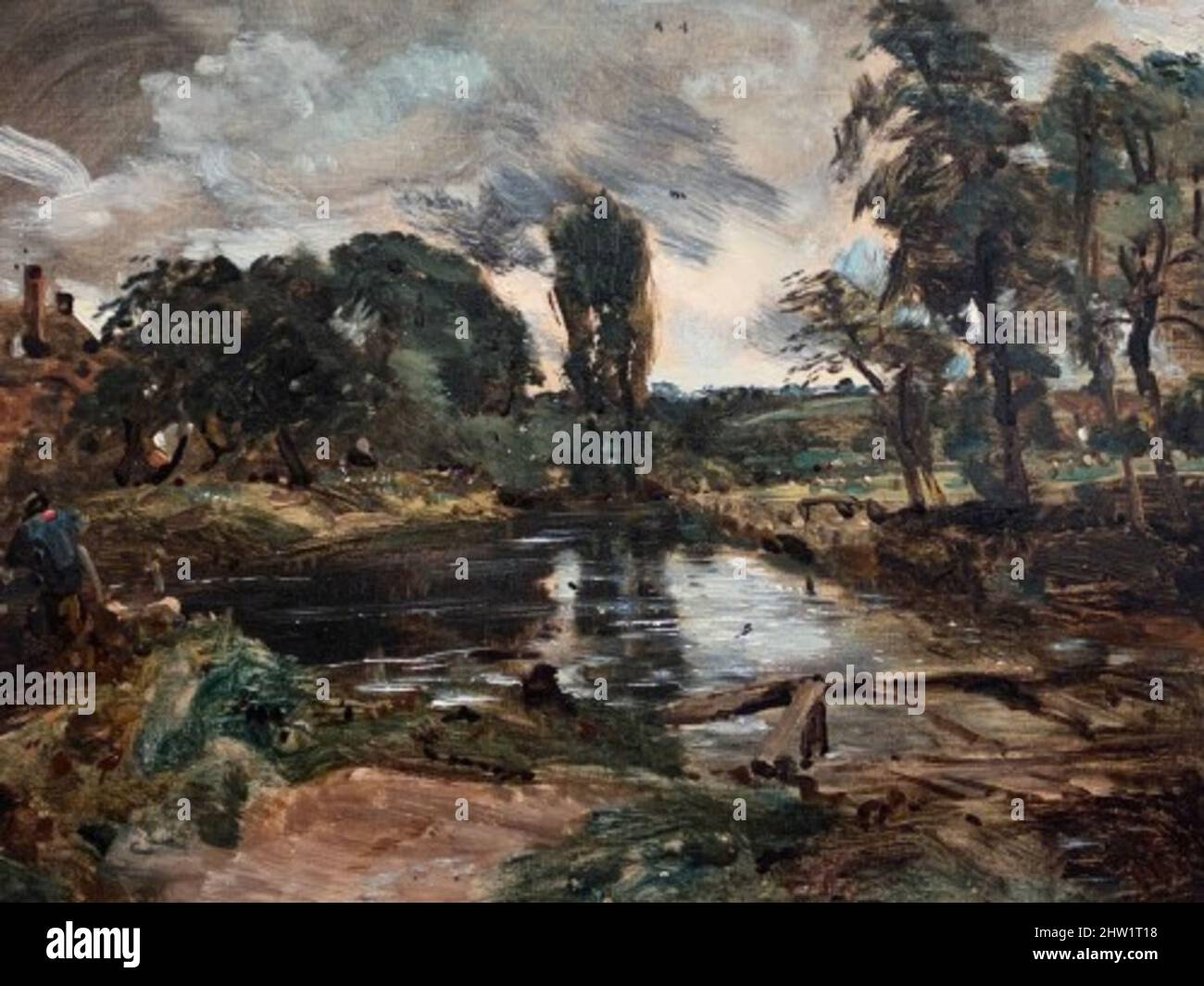 Vintage painting by john constable Stock Photo - Alamy