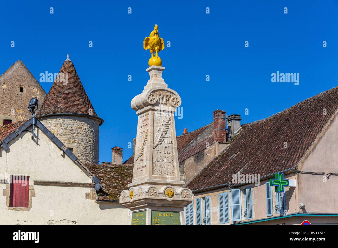 France, Nievre, War Memorial, village of Tannay Stock Photo - Alamy