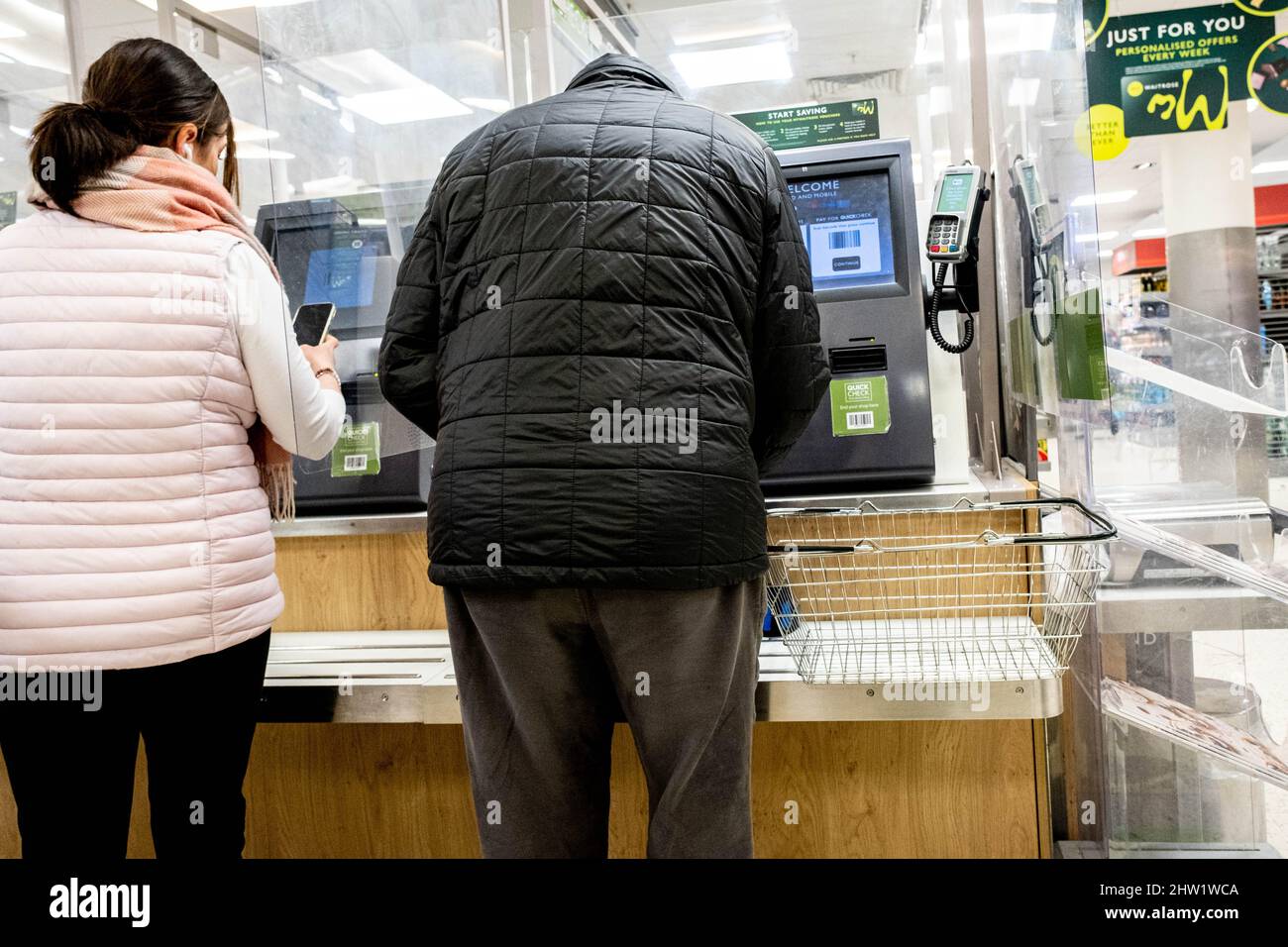 Waitrose supermarket checkout point uk hi-res stock photography and ...