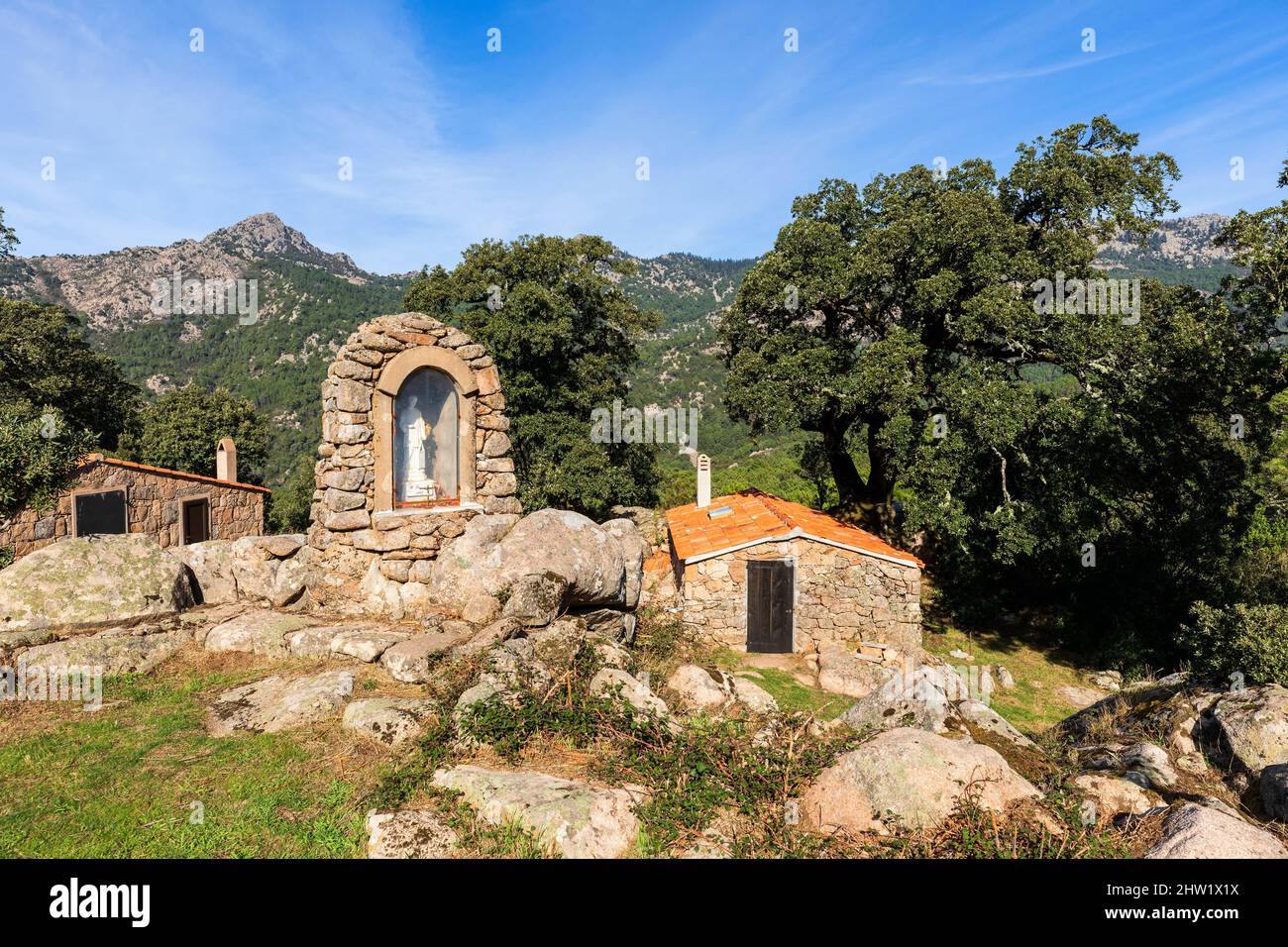 France, Corse du Sud, Figari, the sheepfolds of Naseo, the Di Cagna ...