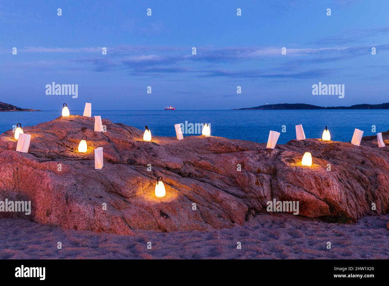 France, Corse du Sud, Gulf of Porto Vecchio, Porto Vecchio, Grand Hotel ...