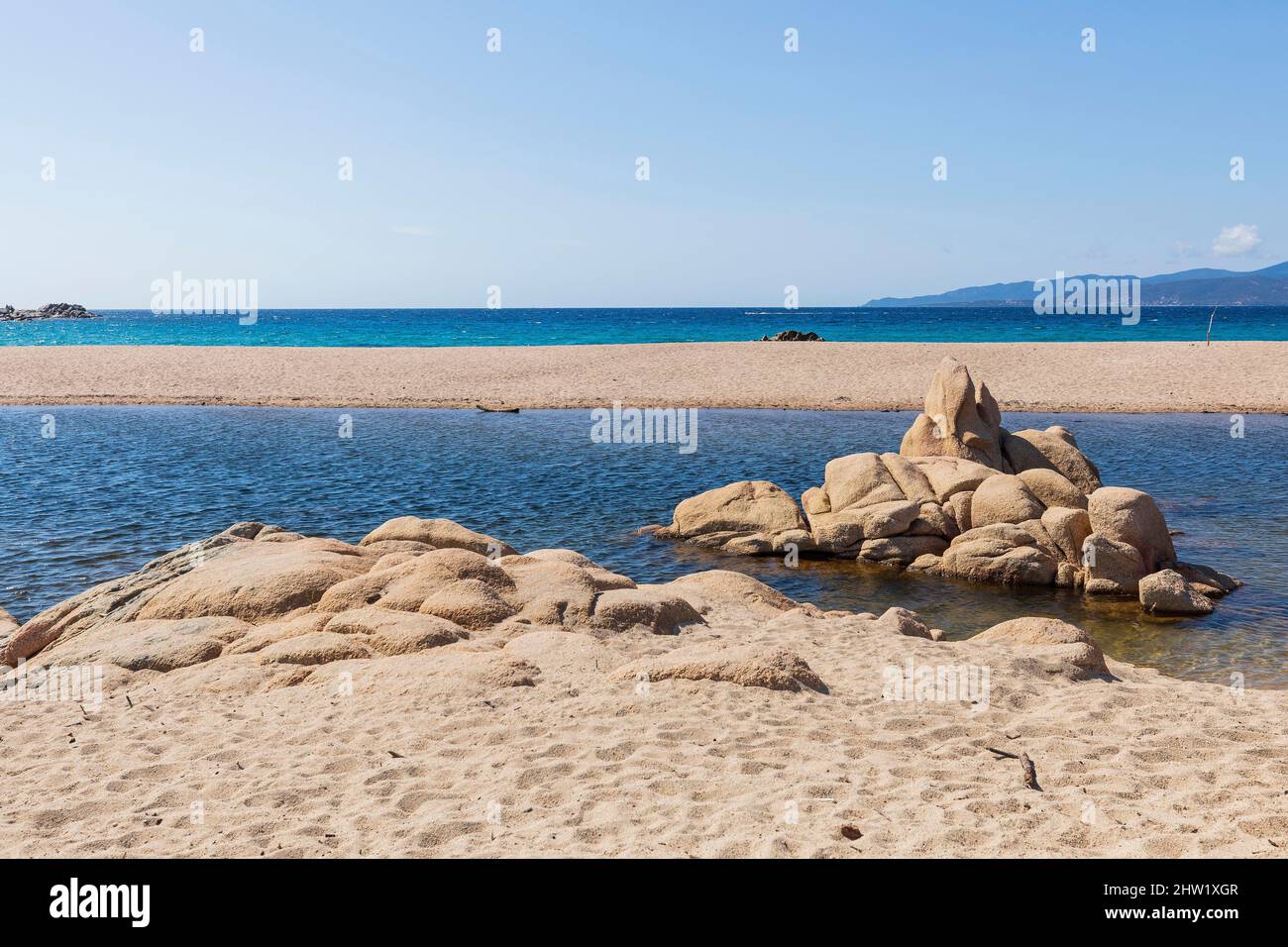 France, Corse du Sud, Propriano, Capu Laurosu beach Stock Photo - Alamy