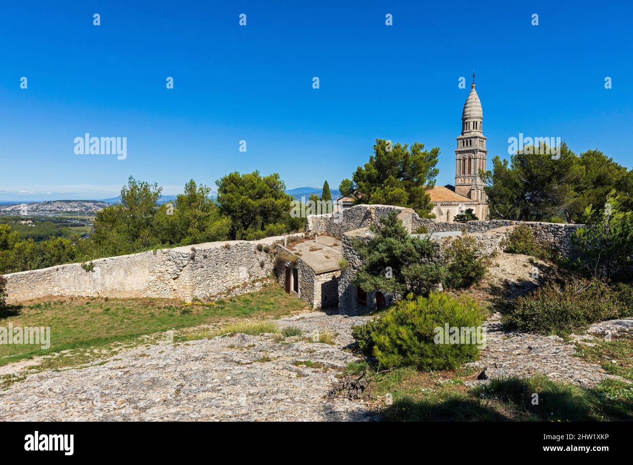 France, Bouches du Rhone, Orgon, Notre Dame de Beauregard chapel (19th ...