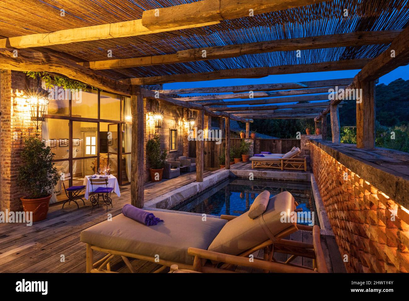 France, Corse du Sud, Domaine de Murtoli, Hotel de la Ferme, Aquedda ...