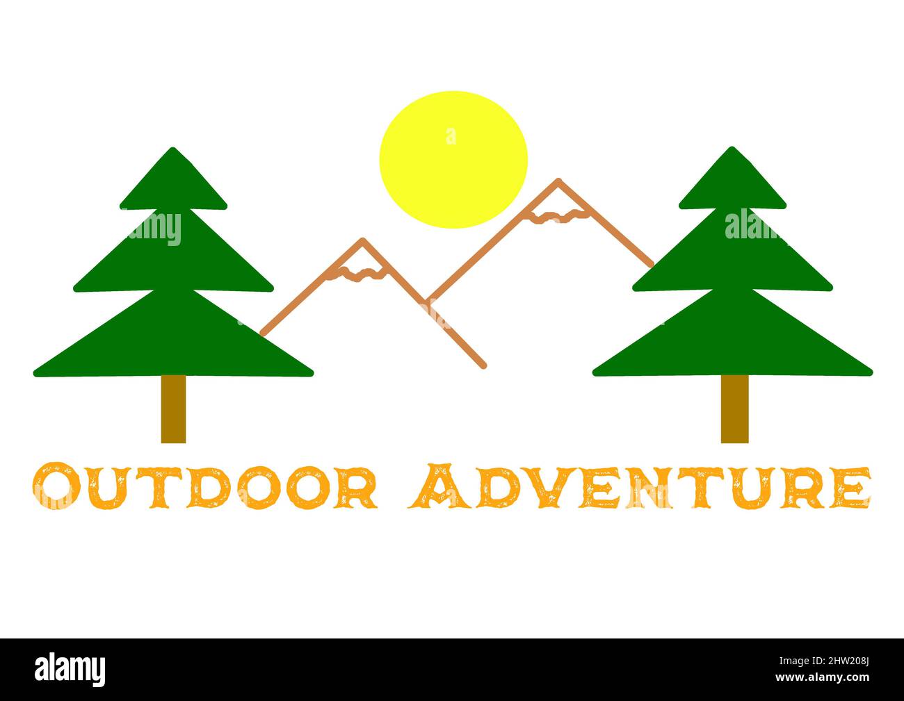 Outdoor Adventure illustration Stock Photo - Alamy