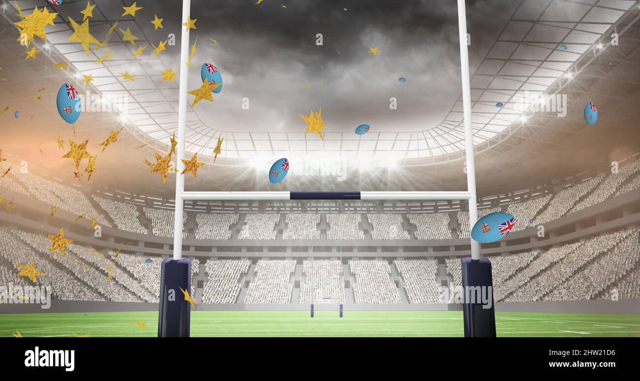 Fiji rugby flag hi-res stock photography and images - Alamy