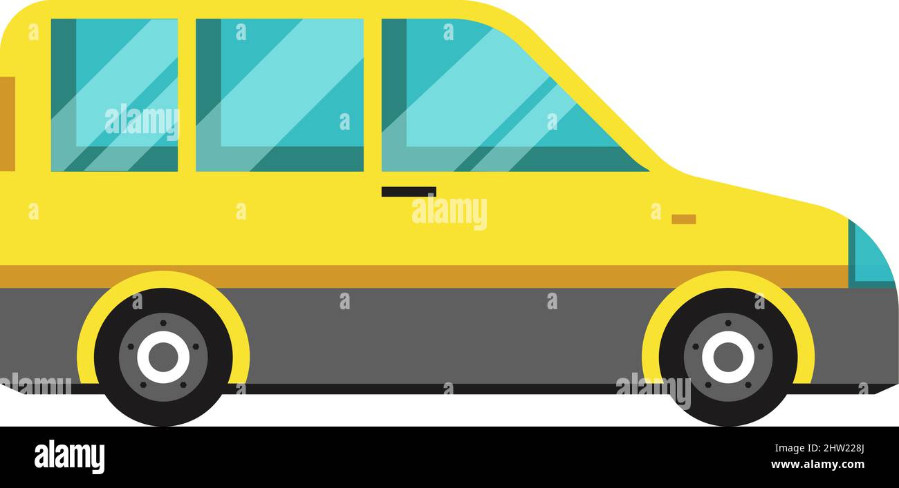 Van delivery panel truck yellow hi-res stock photography and images - Alamy