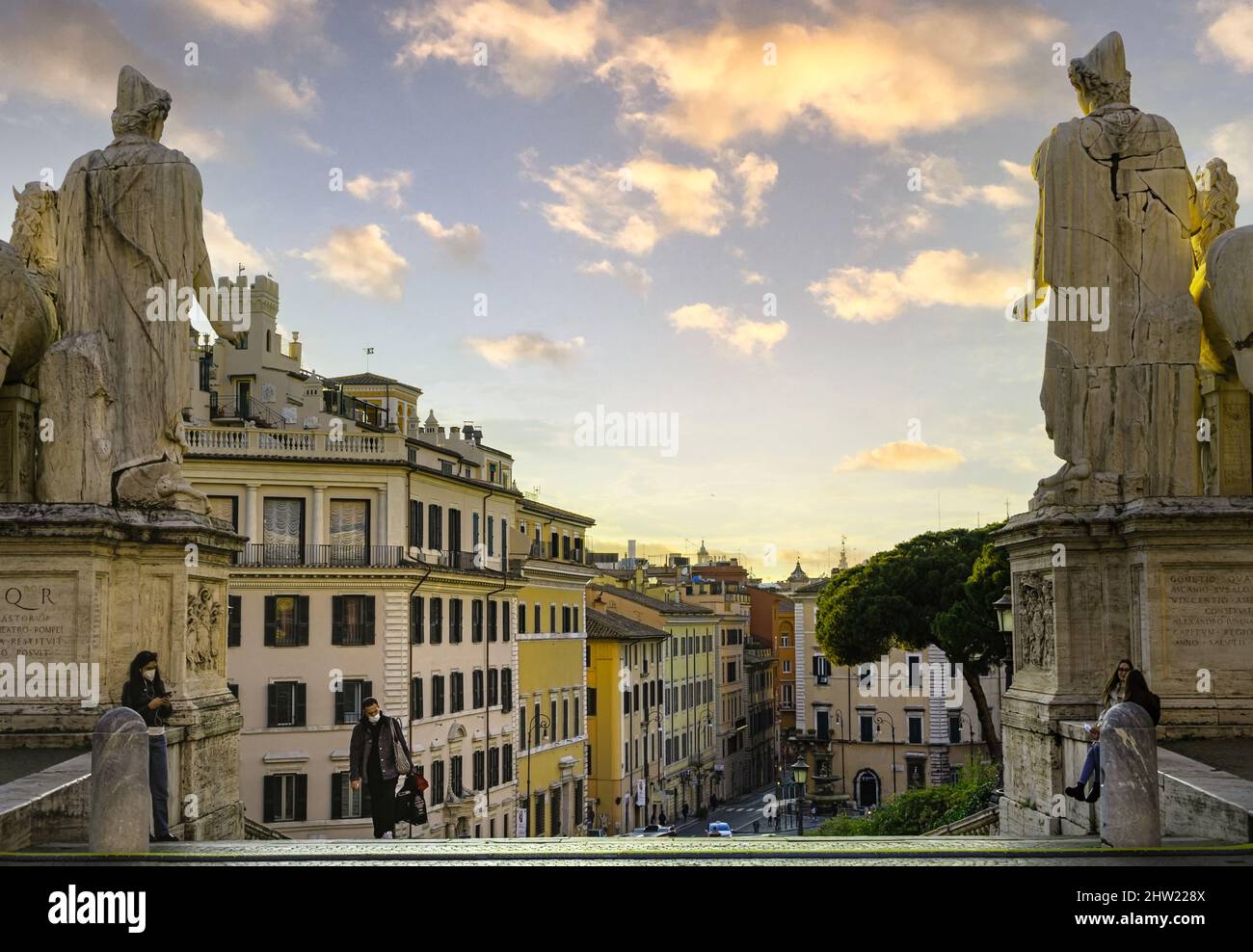 View from the Capitol, Rome, Italia Stock Photo - Alamy