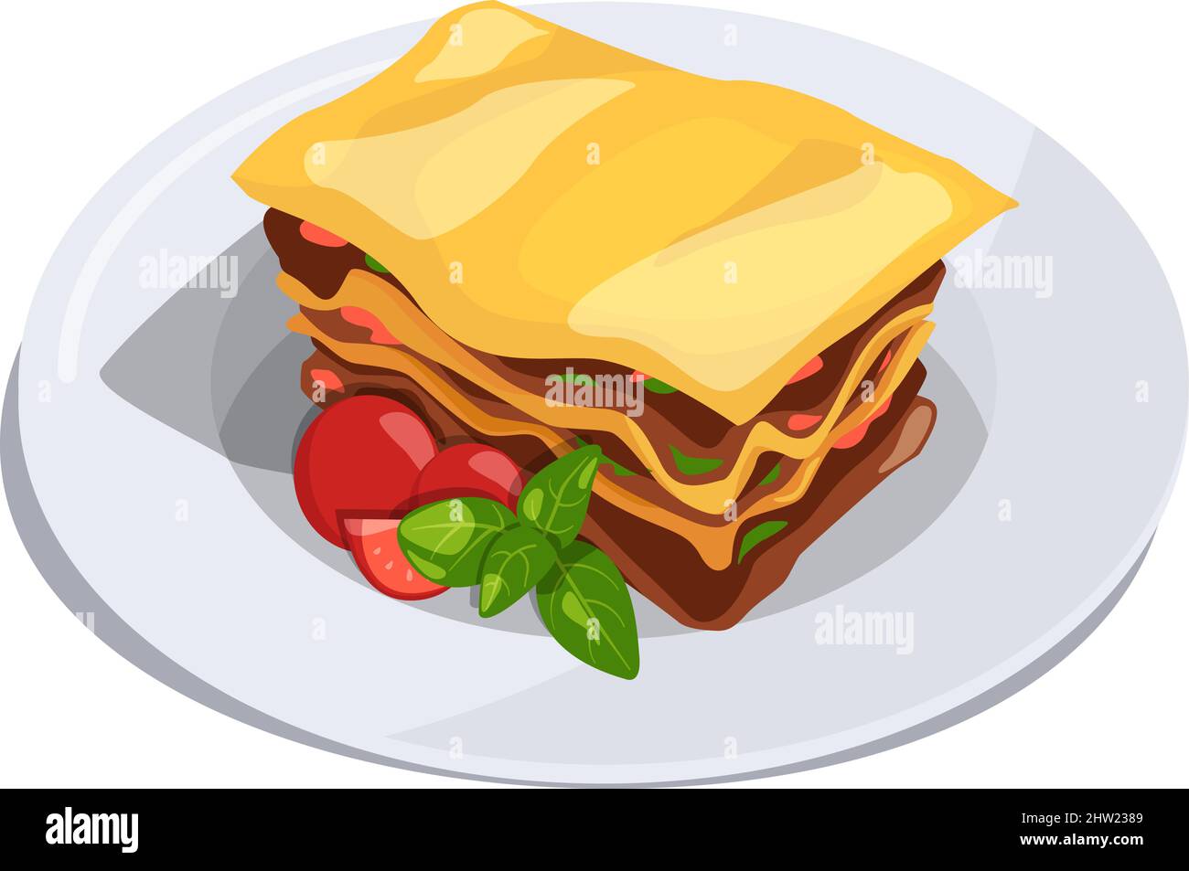 Lasagna cooking Stock Vector Images - Alamy