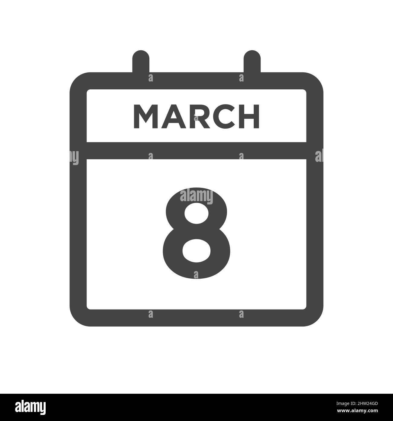Womens day calendar Stock Vector Images - Alamy