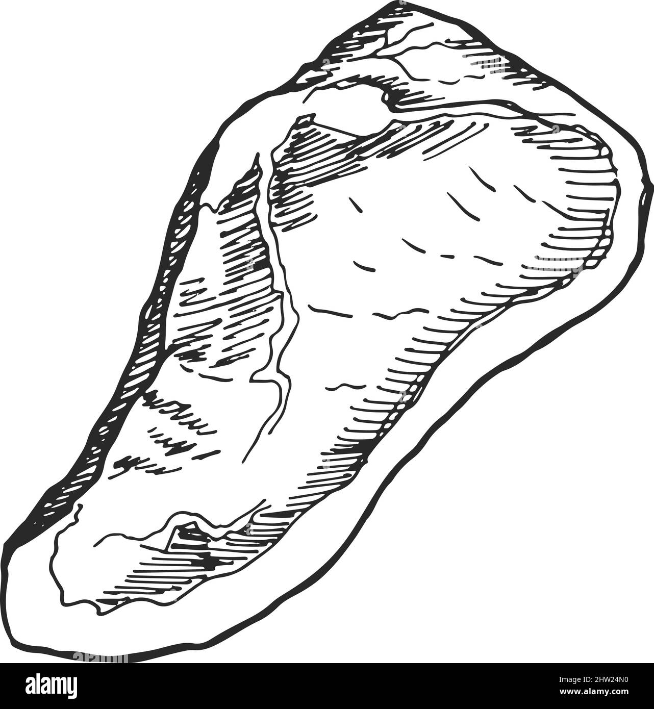 Raw meat piece pork Black and White Stock Photos & Images - Alamy