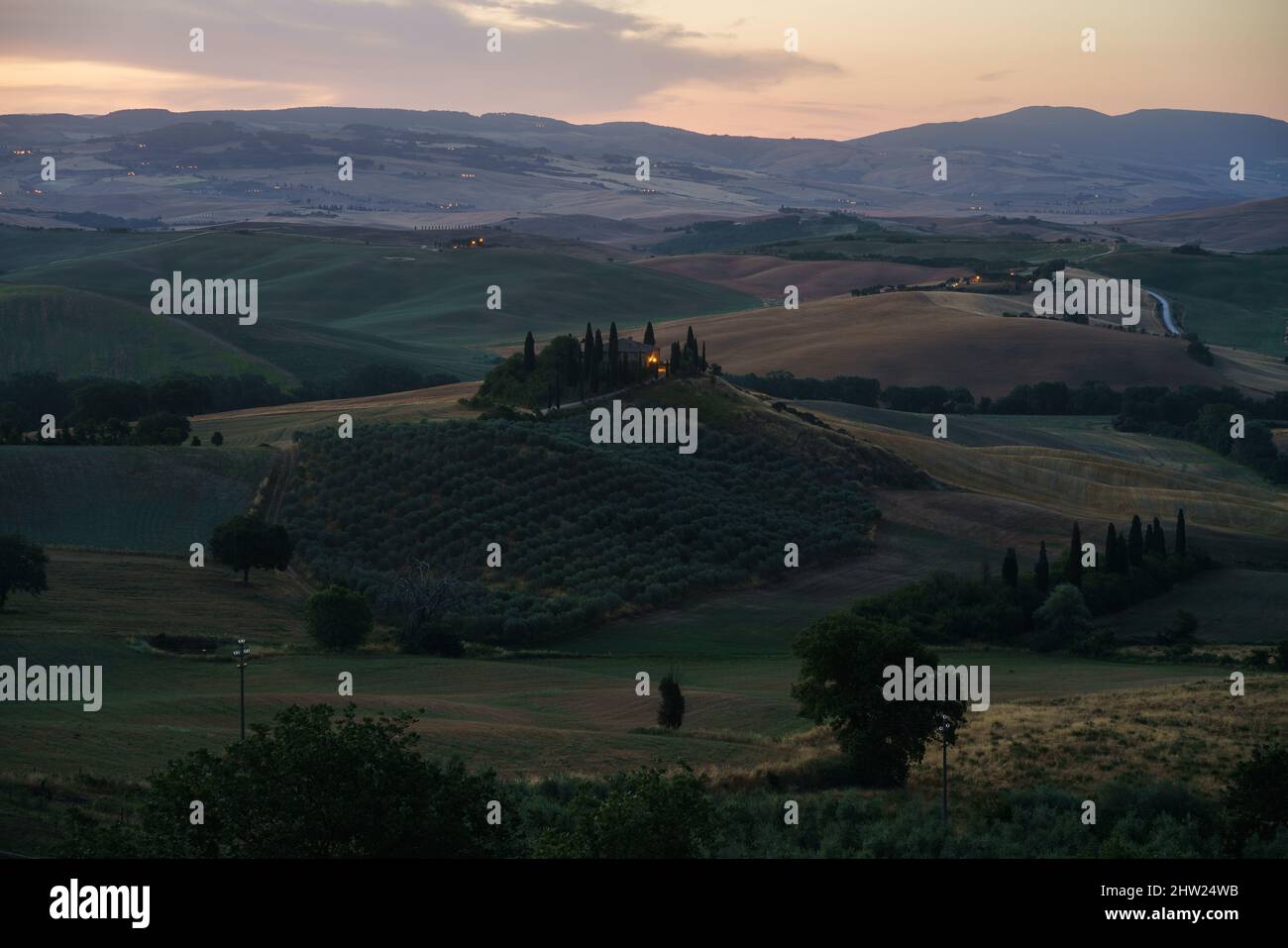 Rural landscape in the Tuscany, Italy, Europe Stock Photo - Alamy