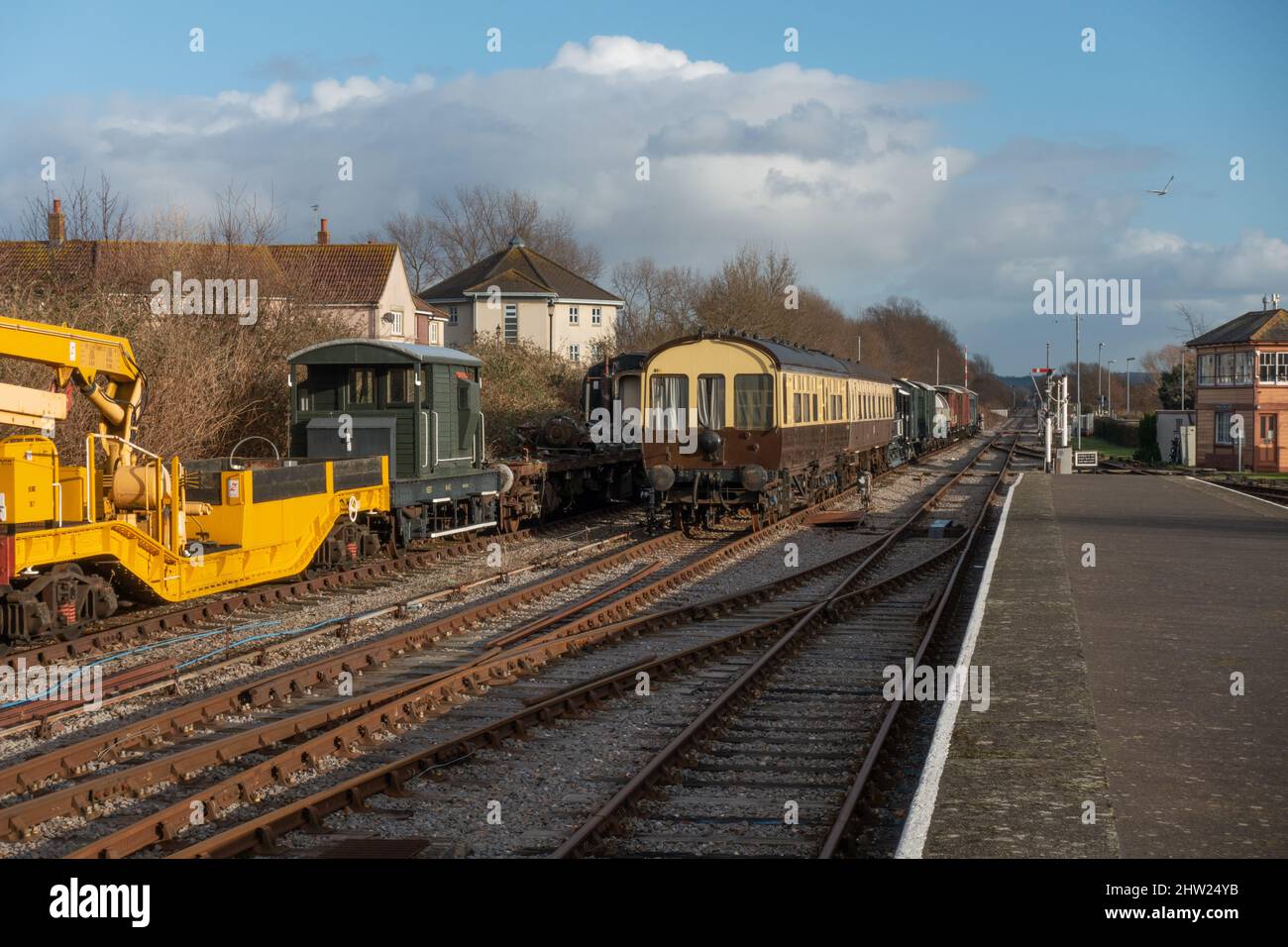 Station at Minehead. West Somerset Steam Railway. Somerset. UK Stock ...