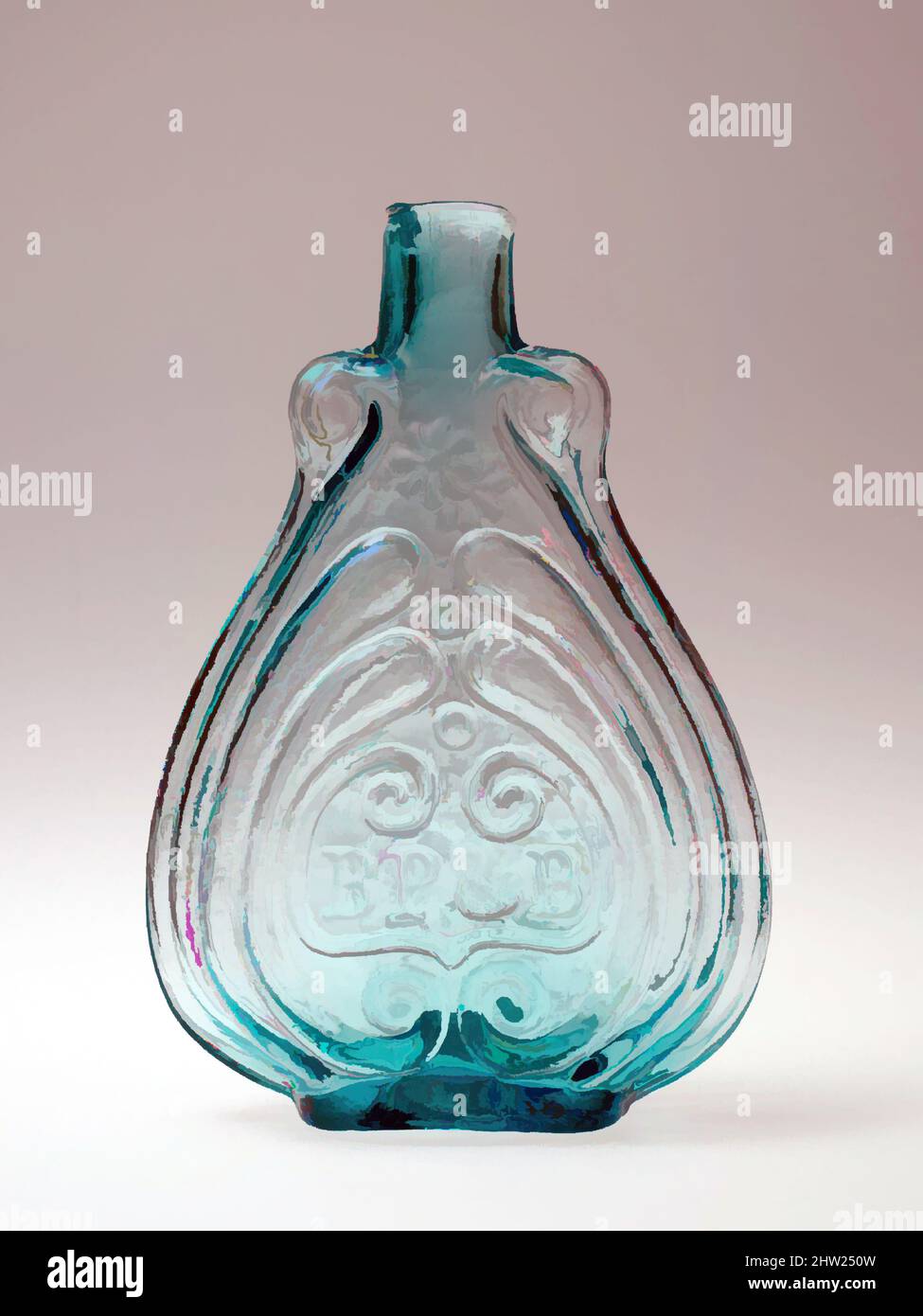 Art inspired by Figured flask, 1827–32, Made in Pittsburgh ...