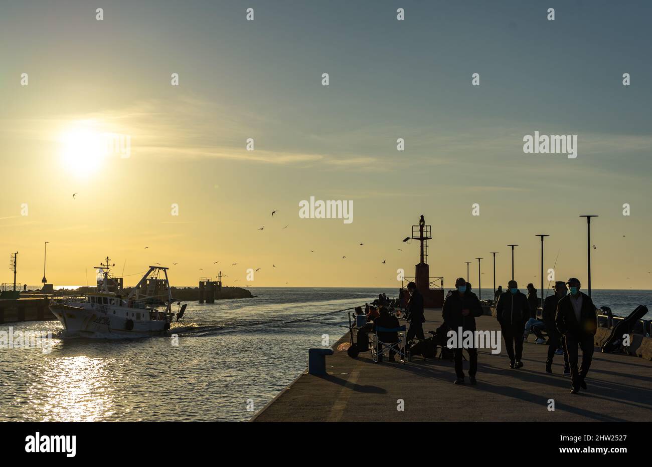 Harbour of Fiumicino, Fiumicino, Rome, Italia Stock Photo - Alamy