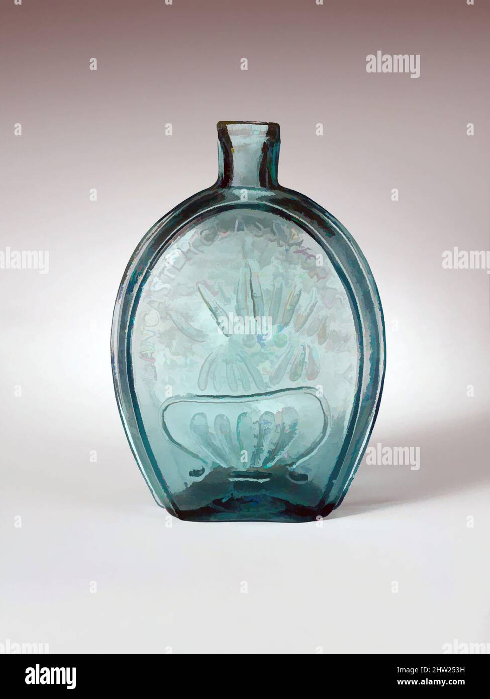 Art inspired by Pint flask, 1850–60, Made in Lancaster, New York ...