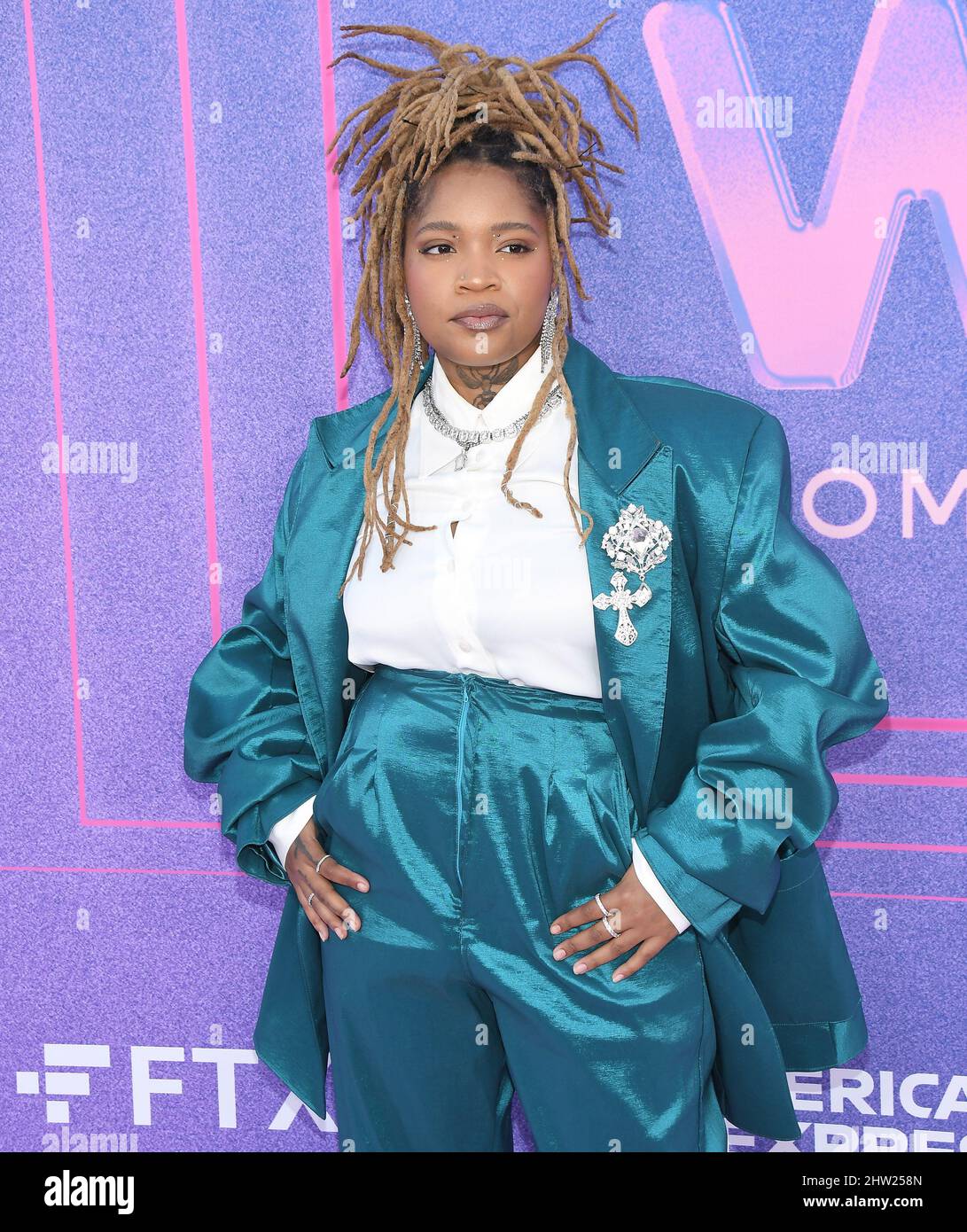 Ambre arrives at the 2022 Billboard Women in Music held at the YouTube ...