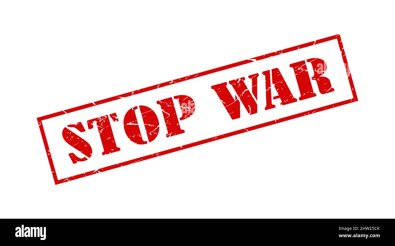 Inscription stop war war Cut Out Stock Images & Pictures - Alamy
