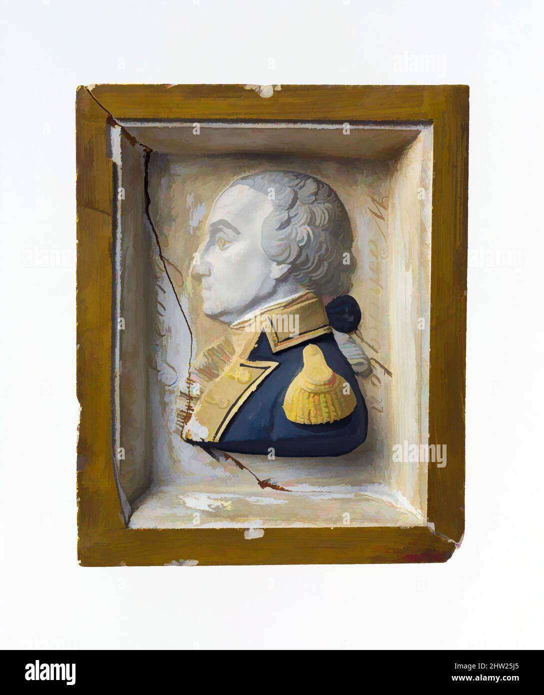 Art inspired by George Washington, 1800–30, Painted plaster, 5 7/8 x 4 ...