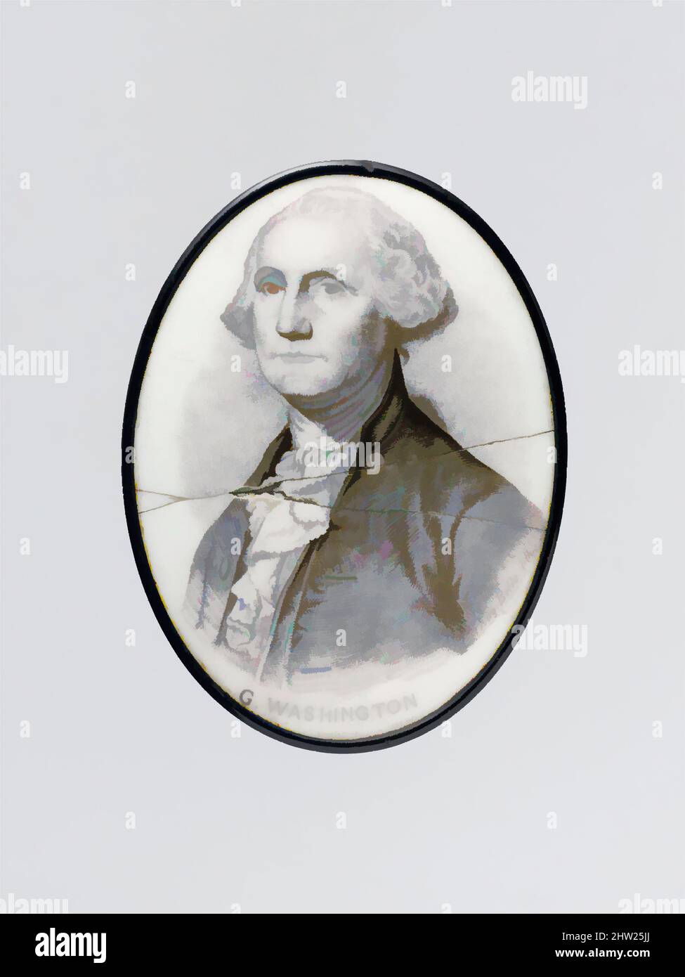 Art inspired by George Washington, 1776–83, Porcelain, 4 1/4 x 3 1/8 in ...