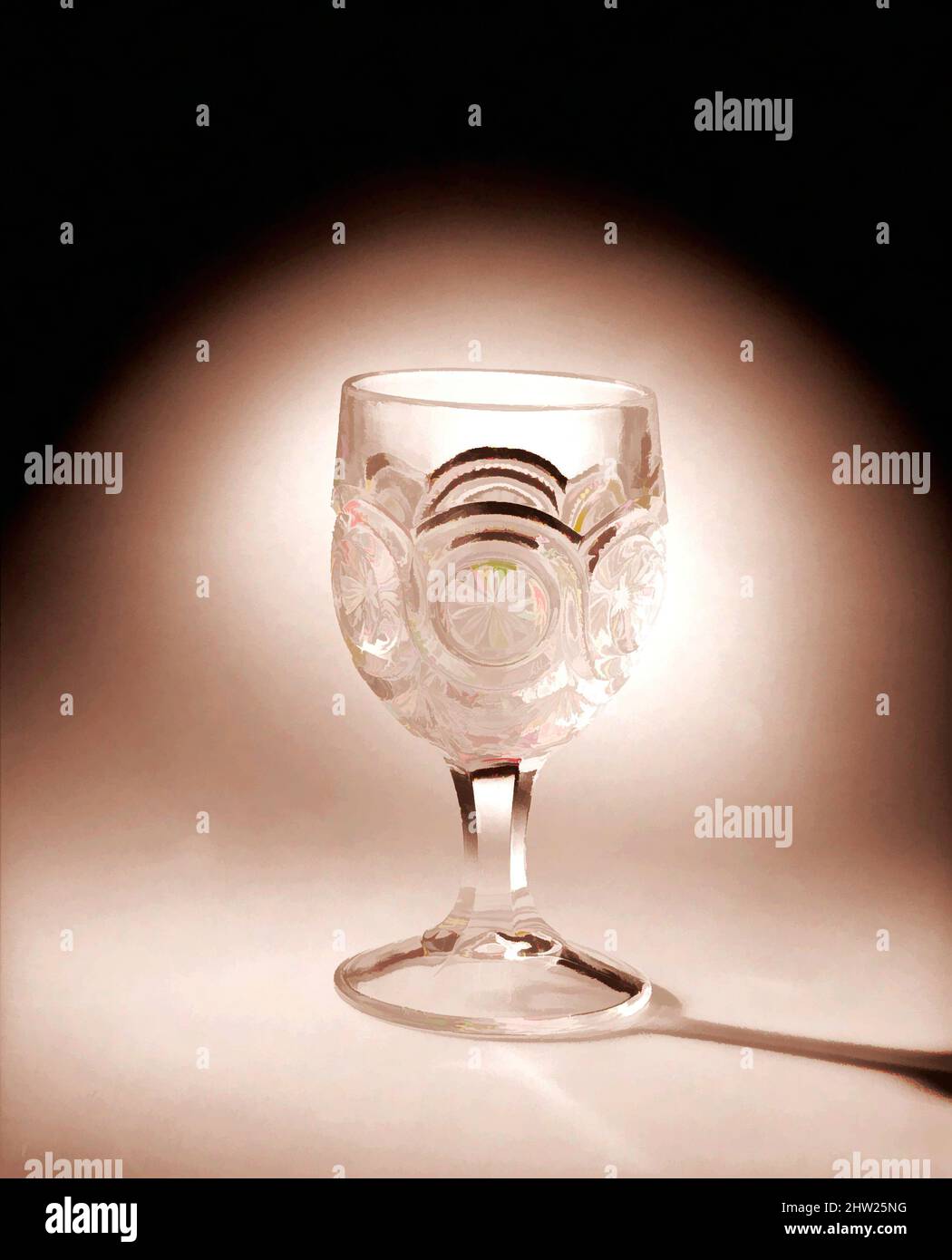 Art inspired by Goblet, 1885–90, Pressed glass, H. 5 13/16 in. (14.8 cm ...